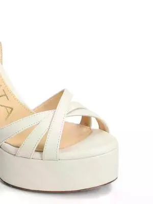 CHANTAL Platform Sandals - White