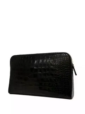 TOM FORD Crocodile-effect Leather Clutch