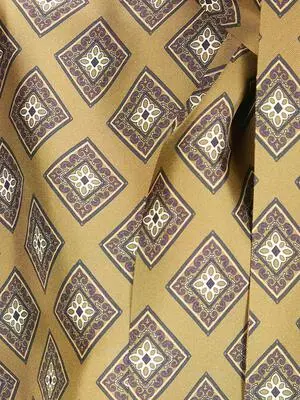 Alberto Biani Geometric-print Top - Gold