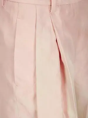Alberto Biani Pleated Slub-texture Trousers