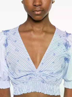 Ermanno Scervino Floral-embroidered Top
