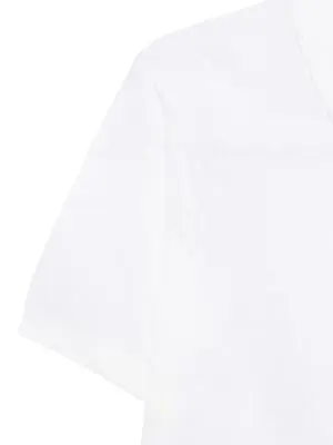 KANGRA Ribbed-knit Polo Shirt - White