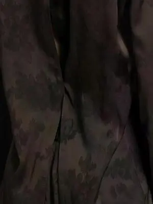 GANNI Jacquard-pattern Belted Shirt