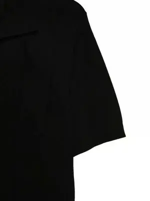 KANGRA Ribbed-knit Polo-collar T-shirt