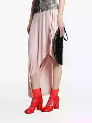 MAISON MARGIELA Draped Asymmetric Skirt - Red
