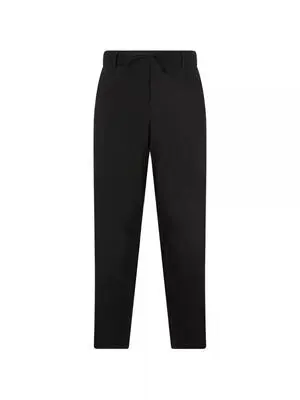 BOSS Drawstring-waist Trousers - Black