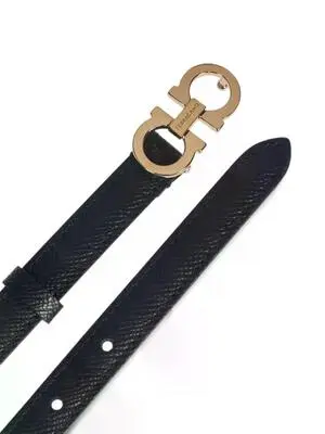 FERRAGAMO Gancini Belt - Black