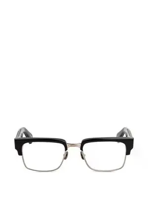 Matsuda Engraved Square-frame Eyeglasses - Black