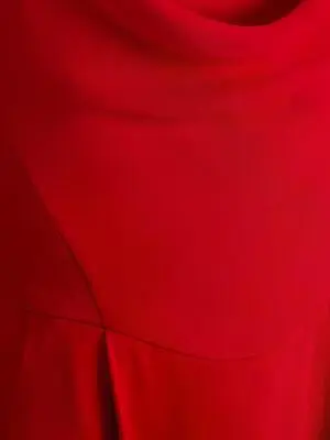 Alice + Olivia Estrella Cowl-neck Dress - Red