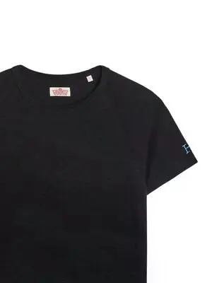 STRETCH FRAISE Ribbed Short-sleeve T-shirt
