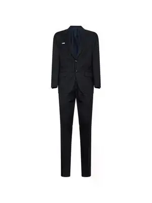 Kiton Single-breasted Peak-lapel Suit - Blue