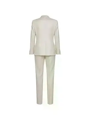 Tagliatore Double-breasted Virgin-wool Suit - Neutrals
