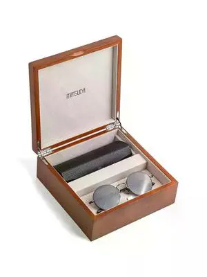 Matsuda Round-frame Sunglasses With Detachable Side-shields - Grey