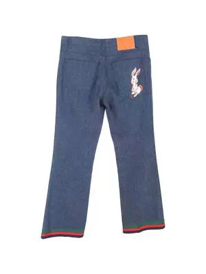 Gucci Rabbit-patch Flared Jeans