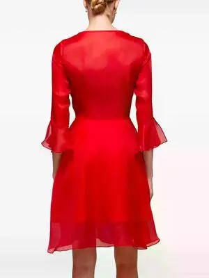 CATALINA Rhea Ruffled Silk Dress