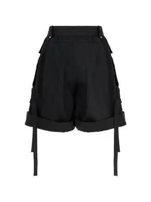 Alexander McQueen Belted Cargo Shorts - Black