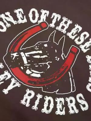 ONE OF THESE DAYS Valley Riders Zip-up Hoodie - Brown
