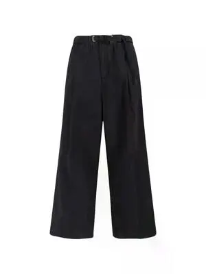 White Sand Pleated Pants For Men