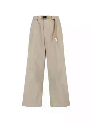 White Sand Wide Leg Pants For Men