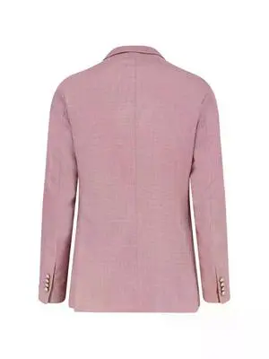 Tagliatore Single-breasted Textured Blazer - Pink