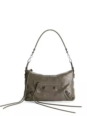 Balenciaga Mini Le City Moto Shoulder Bag - Green