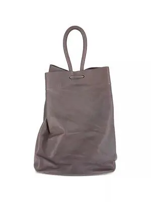 UMA WANG Drawstring Bucket Bag - Brown