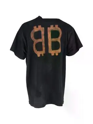 Balenciaga 2023 Crypto Oversized T-shirt - Black