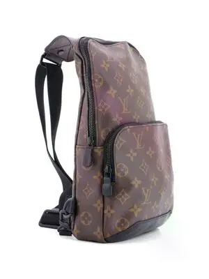 LOUIS VUITTON Avenue Sling Bag Macassar Monogram Canvas