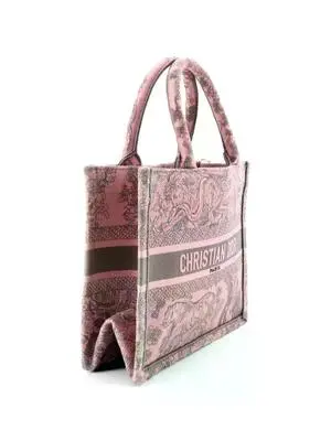 Dior Book Embroidered Canvas Small Tote Bag