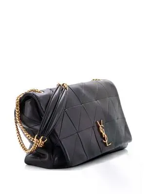 Saint Laurent Jamie Flap Bag Quilted Leather Medium - Black