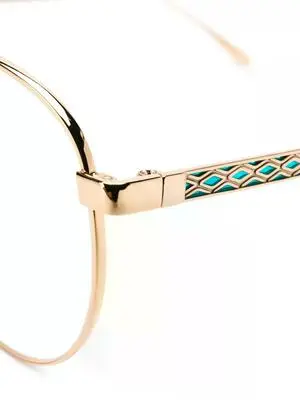 JIMMY CHOO Aviator Frame Glasses