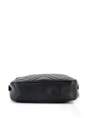 Gucci Gg Marmont Small Crossbody Bag Matelasse Leather - Black
