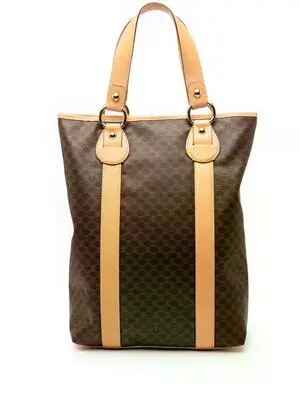 Celine Macadam Coated Canvas Vertical Tote Bag