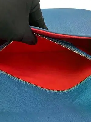 LOUIS VUITTON Pont 9 Soft Mm Crossbody Bag Grained Calfskin - Blue