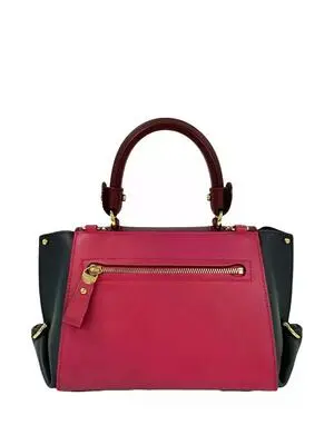 FERRAGAMO Small Tricolor Leather Gancini Sofia Satchel
