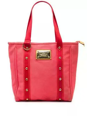 LOUIS VUITTON 2006 Antigua Cabas Mm Tote Bag - Pink