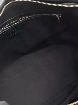 Dior 2000-2026 Medium Lambskin Cannage Polochon Granville Satchel