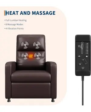 GAOMON Power Recliner Chair With Massage And Heat With Massage Function With Lumbar Support