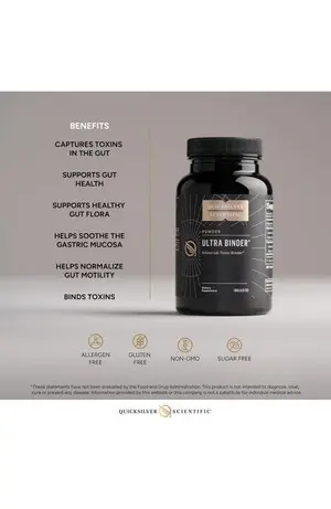 QUICKSILVER SCIENTIFIC Ultra Binder Bentonite Clay Zeolite And Charcoal Powder