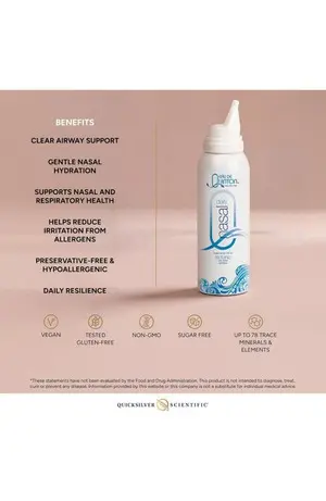 QUICKSILVER SCIENTIFIC Daily Isotonic Saline Seawater Nasal Spray