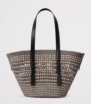 Loewe X Paula’s Ibiza Medium Braid Basket Bag - Green