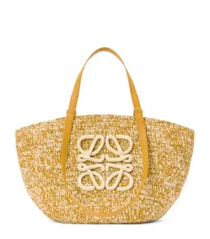 Loewe X Paula's Ibiza Medium Eclipse Basket Bag - Yellow