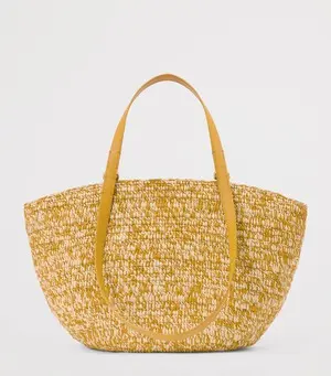 Loewe X Paula's Ibiza Medium Eclipse Basket Bag - Yellow