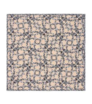 Loewe X Paula's Ibiza Silk Anagram Print Scarf - Beige