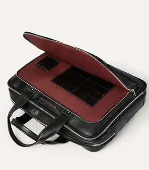 Brunello Cucinelli Grained Calfskin Briefcase