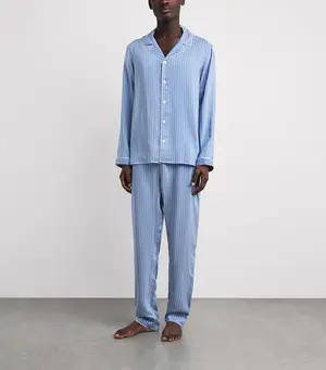 Zimmerli Stripe Long-sleeve Pyjama Set