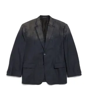 Balenciaga Wool Faded Blazer