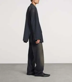 Balenciaga Wool Faded Blazer