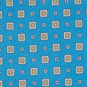 Eton Silk Jacquard Neck Tie - Blue
