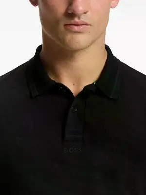 BOSS Logo Polo Shirt - Black